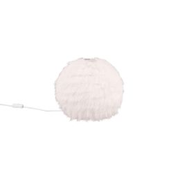REALITY FURRY Tischleuchte Beige, 1-flammig