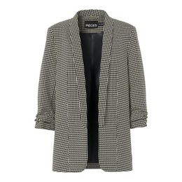 Pieces Blusenblazer »PCBOSELLA 3/4 PRINTED BLAZER NOOS« mit 3/4 Ärmel White Pepper AOP:HOUNDSTOOTH XL XL Damen-Blazer von Pieces