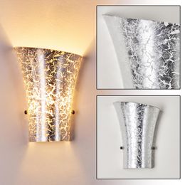 hofstein Terni Wandleuchte Silber, 1-flammig