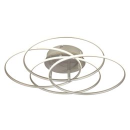 Globo Kombos Deckenleuchte LED Nickel-Matt, 1-flammig