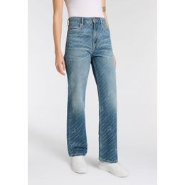 BOSS Orange Straight-Jeans »Ada High Rise Slim Premium Damenmode« mit All-Over Druck Medium Blue 426 33 - N-Gr N-Gr 33 High Rise Jeans von BOSS...