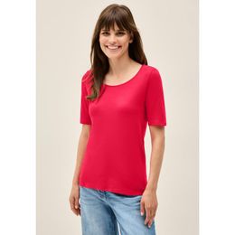Cecil T-Shirt »Style LENA« mit klassischem Rundhalsausschnitt glazed apple red M (40) M (40) T-Shirt von Cecil