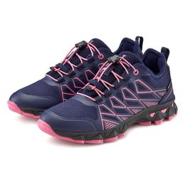 active by Lascana LASCANA ACTIVE Sneaker Trekkingschuh, Outdoor, wasserabweisendes Membran, elastische Schnürung blau-pink 37 37 Mit elastischen Schnürbändern für...