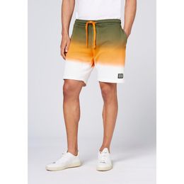 Chiemsee Bermudas Dark Green-Orange XXL (60/62) - Normalgrößen Normalgrößen XXL (60/62) Chiemsee Herren-Sweatshorts im Farbverlauf