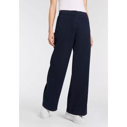 BOSS Orange Webhose »Tahilone Premium Damenmode« Straight Leg mit weitem Bein Dark Blue 408 42 - N-Gr N-Gr 42 Hose von BOSS Orange Womenswear