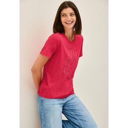 Cecil T-Shirt mit Artwork glazed apple red M (40) M (40) Damenshirt von Cecil