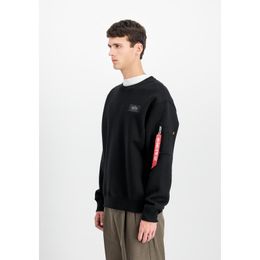 Alpha Industries Sweatshirt »Back Print Crewneck« black 3XL 3XL Cooler Sweater von Alpha