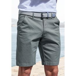 John Devin Chinoshorts »regular-fit« Shorts aus elastischer Baumwoll-Qualität salbei 32 - N-Gr N-Gr 32 Herren Chinoshorts von John Devin