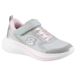 Skechers Sneaker »WAVE 92« hellgrau-rosa 36 36 Bungee-Schnürung und verstellbarer Klettverschluss sorgen für einfaches An- und Ausziehen und eine...