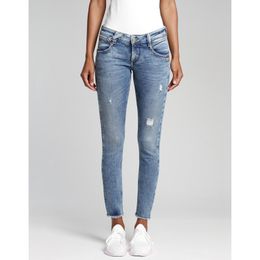 Gang Skinny-fit-Jeans &raquo;Jeans Skinny fit 94NENA CROPPED&laquo; denim hellblau 25 - Normalgr&ouml;&szlig;en Normalgr&ouml;&szlig;en 25 Verk&uuml;rzte Beinl&auml;nge