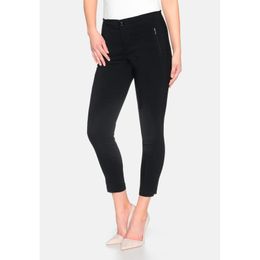STOOKER WOMEN 5-Pocket-Hose »Madrid Bengalin Slim Fit« Slim Fit Casual Clean Wash Bengalinqualität Bügelfrei, für Damen black 50 - Länge 28 Länge...