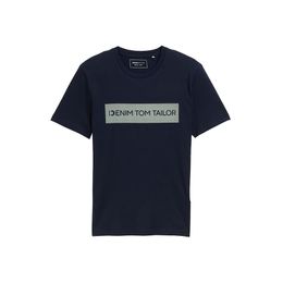 Tom Tailor Denim T-Shirt Herren Gr&ouml;&szlig;e M navy / graumeliert
