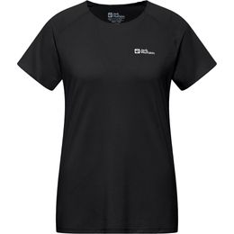 Jack Wolfskin Prelight Stride T Damen Funktionsshirt schwarz L - Damenshirts, -blusen & -pullover