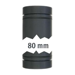 Lilie Rohr 40mm, beidseitig mit O-Ring, L&auml;nge: 80mm - Adapter & Anschl&uuml;sse