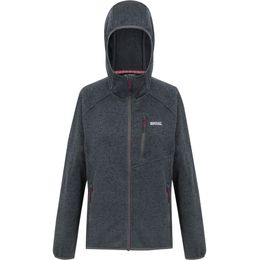 Regatta Newhill II Damen Fleecejacke mit Kapuze dunkelgrau 44 - Damenjacken