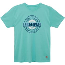 Van One Busdriver Herren T-Shirt t&uuml;rkis L - Herrenshirts, -hemden & -pullover von Van One CLASSIC CARS