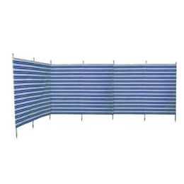 Blue Diamond gestreifter Windschutz 5,4 x 1,22 Meter blau - Sichtschutz & Sonnenschirme