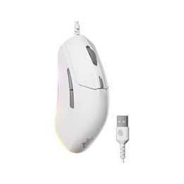 SteelSeries Rival 3 Gen 2, Gaming-Maus wei&szlig;