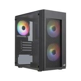 Aerocool Hexform G-BK-V2 , Tower-Geh&auml;use schwarz, Tempered Glass