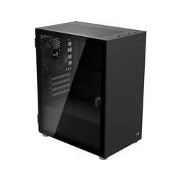 Aerocool CS-111-G-BK-v1, Tower-Geh&auml;use schwarz, Tempered Glass