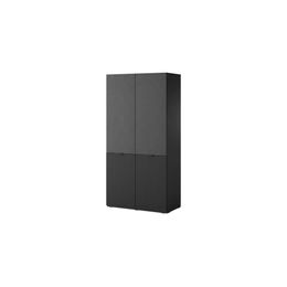 M&ouml;bel Kraft Dreht&uuml;renschrank 101 cm breit schwarz Ma&szlig;e (cm): B: 101 H: 200 &raquo; M&ouml;bel Kraft