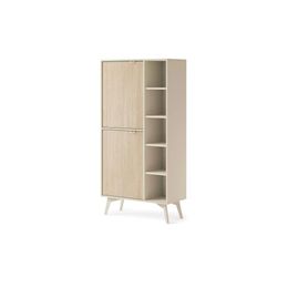 M&ouml;bel Kraft Standregal beige Ma&szlig;e (cm): B: 80 H: 160 &raquo; M&ouml;bel Kraft
