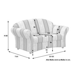 Max Winzer Einzelsofa Corona braun Ma&szlig;e (cm): B: 151 H: 83 &raquo; M&ouml;bel Kraft