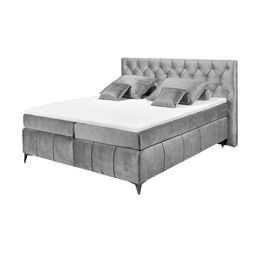 Kollektion Kraft Boxspringbett Pembroke grau Ma&szlig;e (cm): B: 200 H: 121 &raquo; M&ouml;bel Kraft