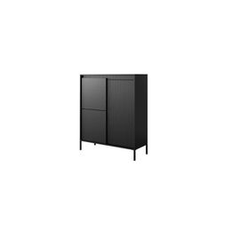 Möbel Kraft Highboard schwarz Maße (cm): B: 39 H: 123 » Möbel Kraft