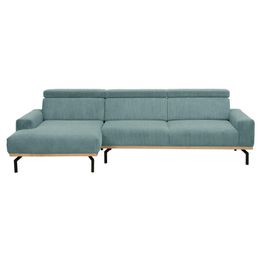 Max Winzer Ecksofa mit Holzsockel Emmi blau Ma&szlig;e (cm): B: 280 H: 92 &raquo; M&ouml;bel Kraft