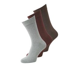 Jack & Jones JACK & JONES Socken 'JACORDINARY' Herren Größe 41/46 braun / hellbraun / grau