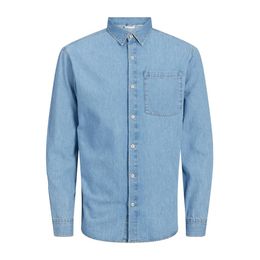 Jack & Jones JACK & JONES Hemd 'JJICreek' Herren Gr&ouml;&szlig;e XXL blue denim