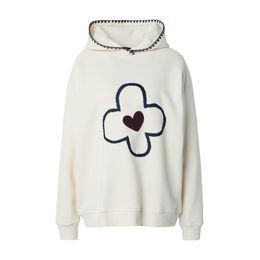 grace Sweatshirt 'Flower' Damen Gr&ouml;&szlig;e M creme / schwarz