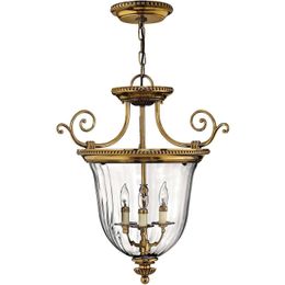 Elstead Lighting, Pendelleuchte, Cambridge Hängeleuchte E14 3-fach 60cm Brüniertes Messing (E14)