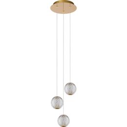 Lucide, Pendelleuchte, CINTRA - Pendelleuchten - Ø 25 cm - LED - 1x12,6W 2700K - Transparent 13499/13/60 (283 lm)