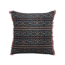 Beliani Dekokissen RUTA in Bunt/Schwarz - (W) 45 x (H) 10 x (L) 45 cm | Gr.: onesize