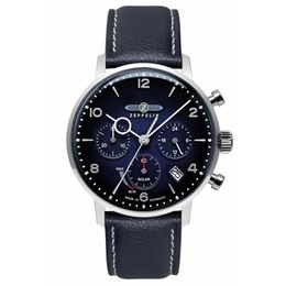 Zeppelin Herrenuhr Solar Chronograph LZ129 Hindenburg Blau | Gr.: onesize
