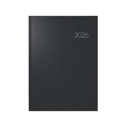 Brunnen Buchkalender 787 A4 1 Tag/Seite Balacron schwarz 2026 | Gr.: onesize