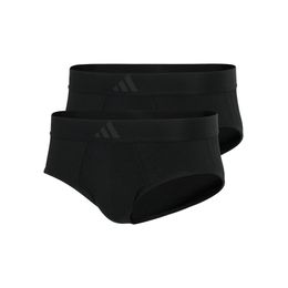 Adidas 2er Pack Brief Active Flex Cotton 3-Stripes in Schwarz | Gr.: XXL