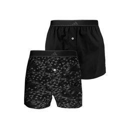 Adidas 2er Pack Active Woven Boxer in Schwarz | Gr.: M