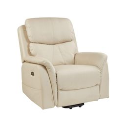 Beliani Fernsehsessel GLORIE in Beige - (W) 85 x (H) 82 x (L) 85 cm | Gr.: onesize