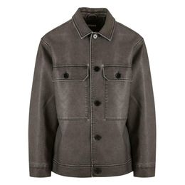 Urban Classics Lederjacken in black | Gr.: S