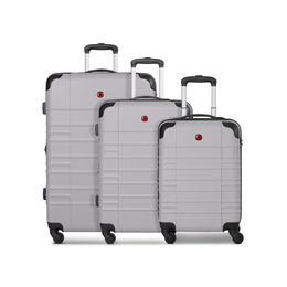 Wenger Amplar Evo 4 Rollen Kofferset 3-teilig mit Dehnfalte in cloud | Gr.: onesize