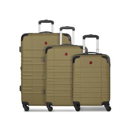 Wenger Amplar Evo 4 Rollen Kofferset 3-teilig mit Dehnfalte in olive | Gr.: onesize