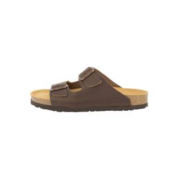 Piece of Mind Pantoletten Comfort in Dunkelbraun | Gr.: 46