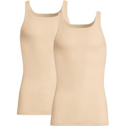 Con Ta Con-ta Feinripp Unterhemd 2er-Pack in sand | Gr.: 7