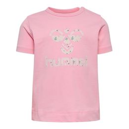 Hummel Druckknopf T-Shirt Hmljocha M&auml;dchen in CANDY PINK | Gr.: 80