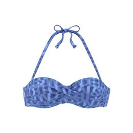ELBSAND Bikini Top female Blue size 38