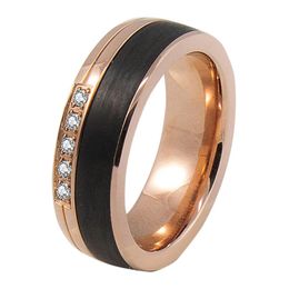 DOOSTI Ring Herren Gr&ouml;&szlig;e 58 gold / schwarz / transparent