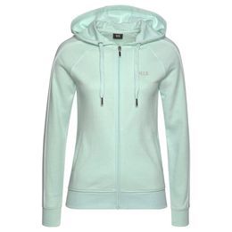 H.I.S EM Sweatjacke Damen Größe XS türkis / pastelllila / silber